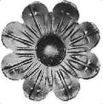 DECORATIVE METAL ROSETTES FOR IRON GATES & RAILINGS